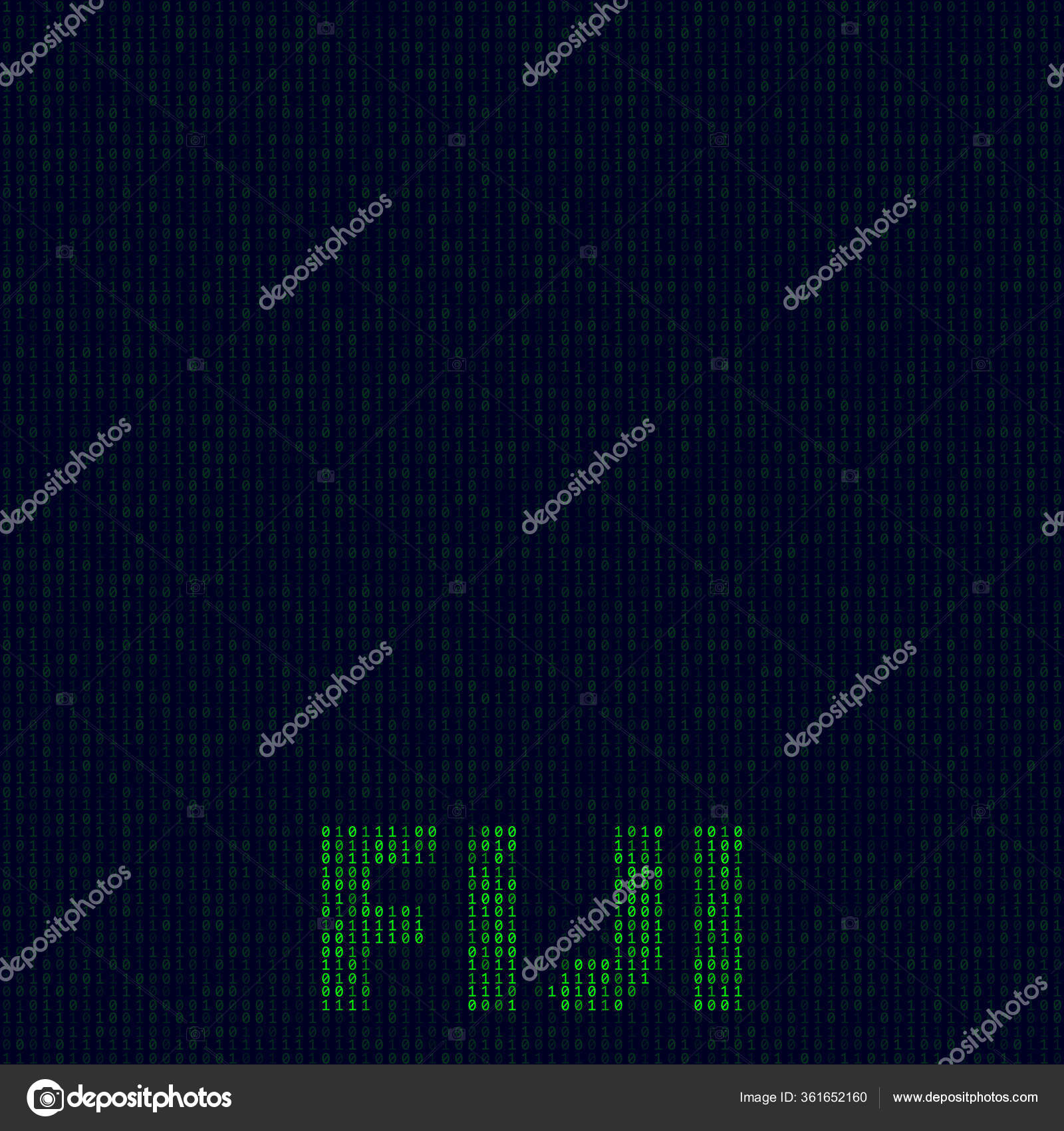 Digital Fiji logo Negara simbol dalam gaya hacker Binary peta kode Fiji ...