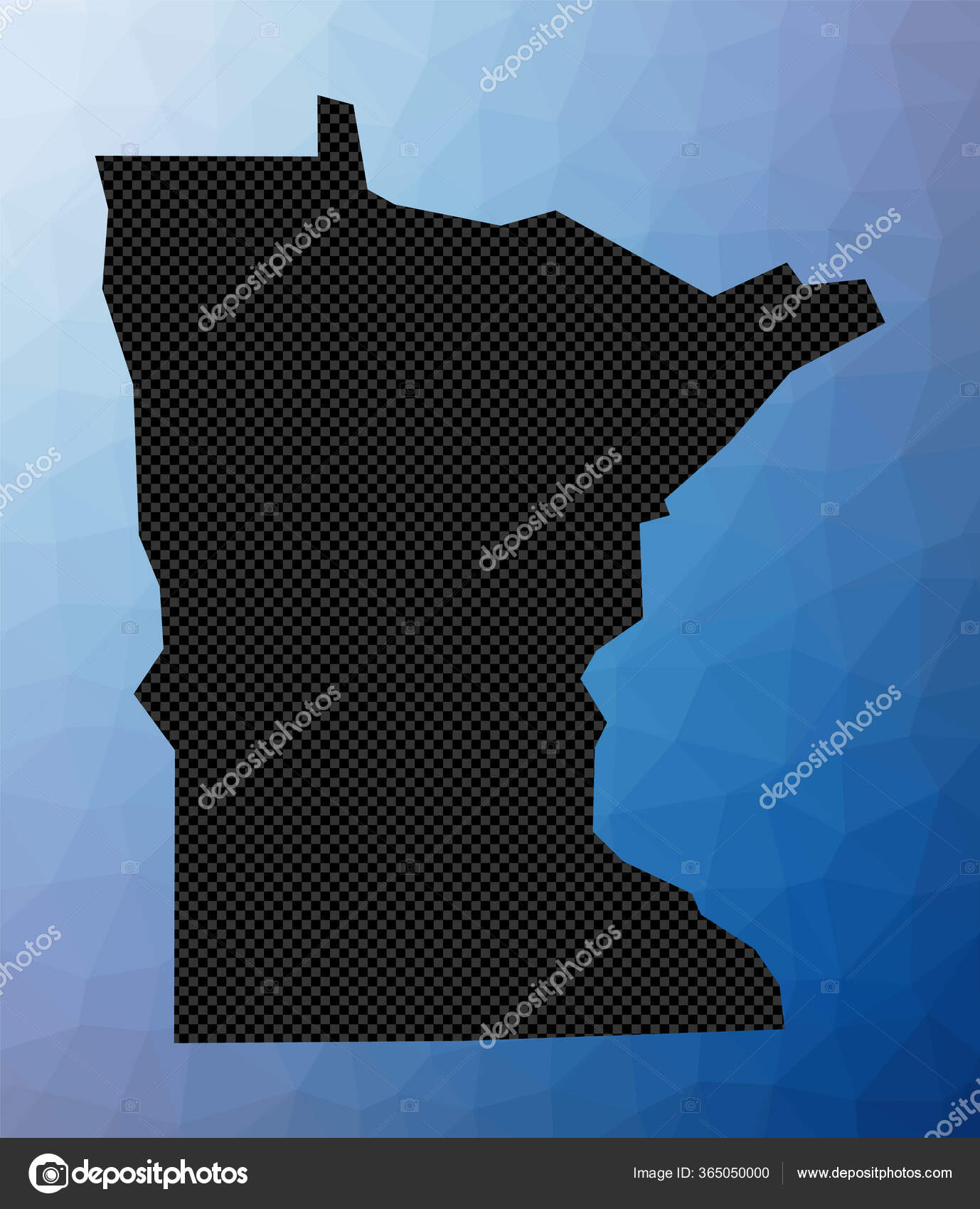 Minnesota geometric map Stencil shape of Minnesota in low poly style ... Minnesota geometric map Stencil shape of Minnesota in low poly style ...