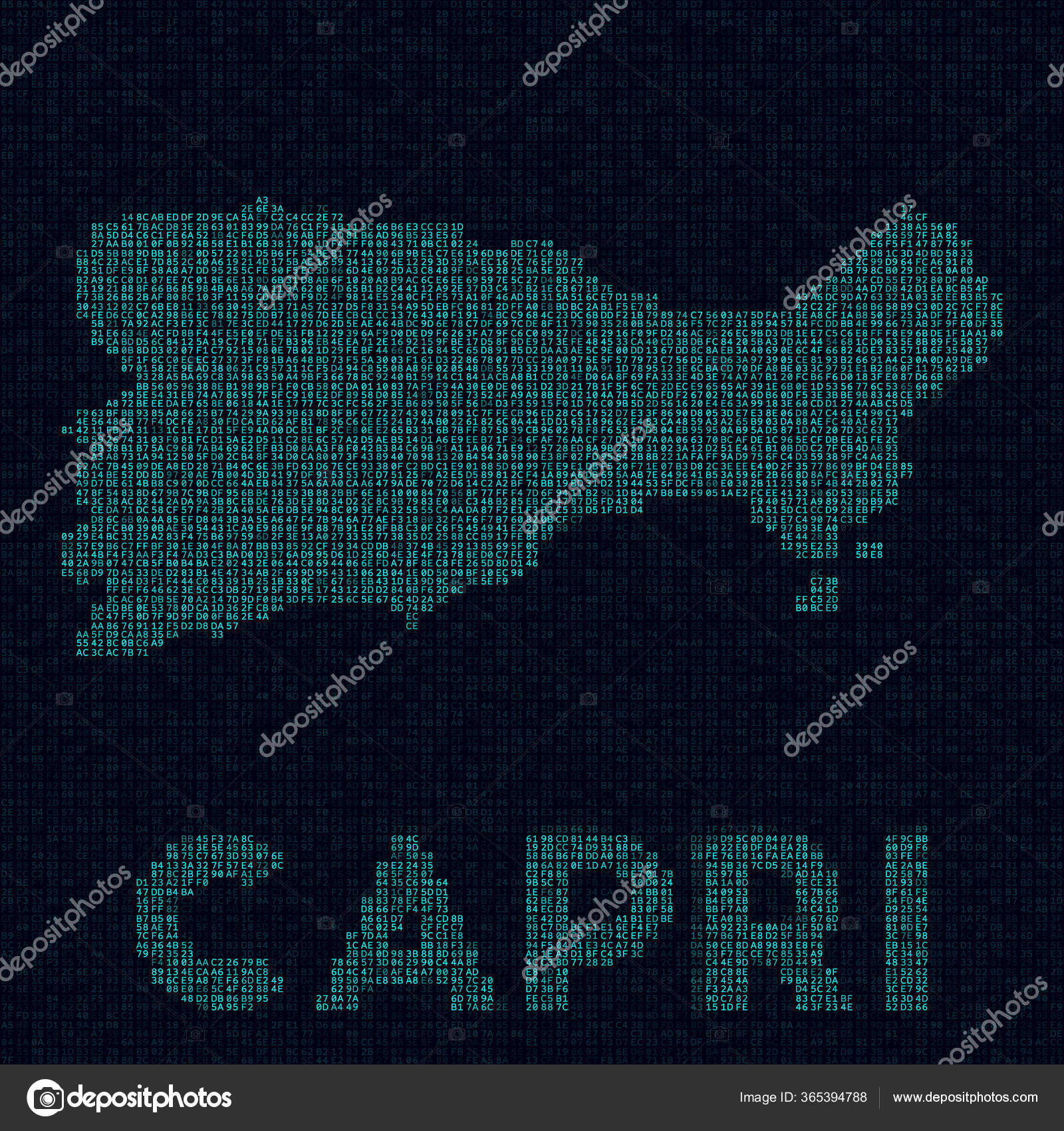 Capri marca el mapa tecnológico Isla en estilo digital Ciber Mapa de ...