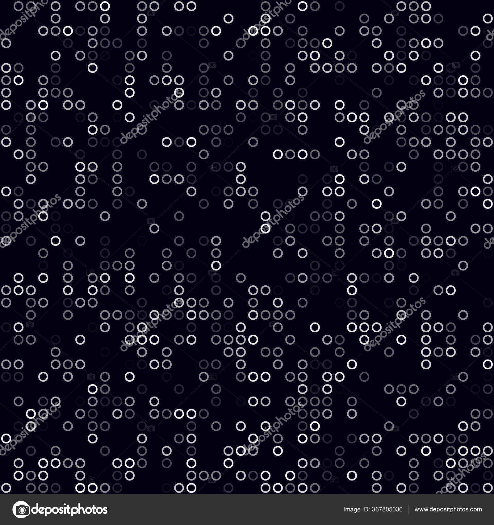 Futuristic tech background Sparse pattern of rings White colored ...