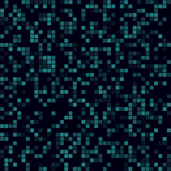 Futuristic tech background Sparse pattern of multiple squares Cyan colored seamless background ...