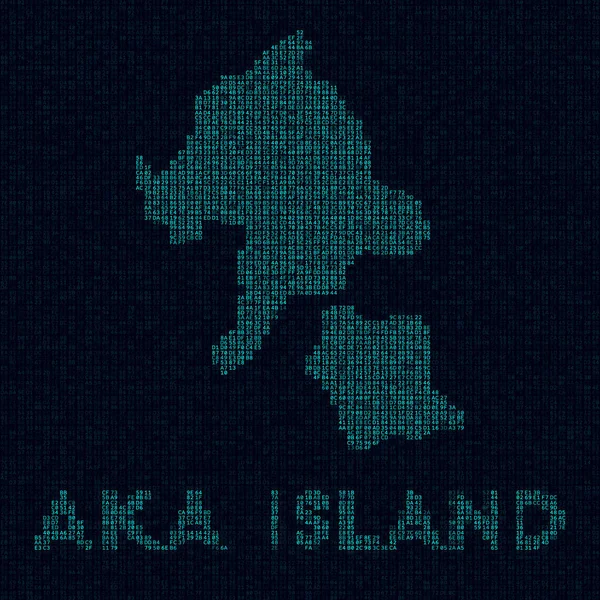 Aka map of the island Vector Art Stock Images | Depositphotos