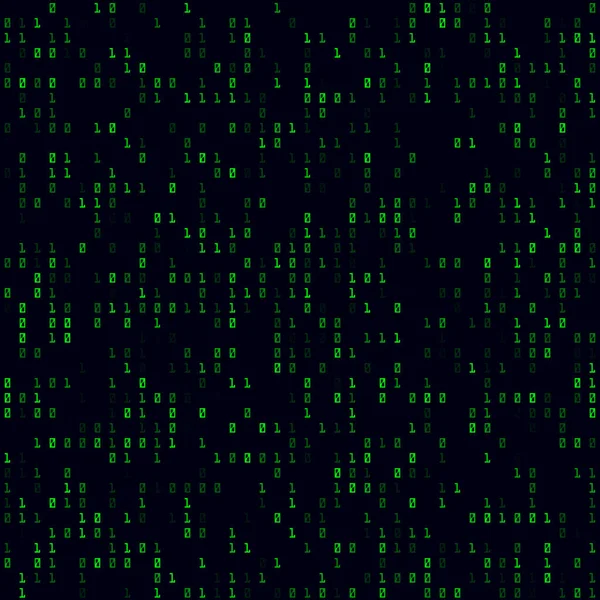 Futuristic tech background Green sparse binary background Medium sized seamless pattern Stock ...