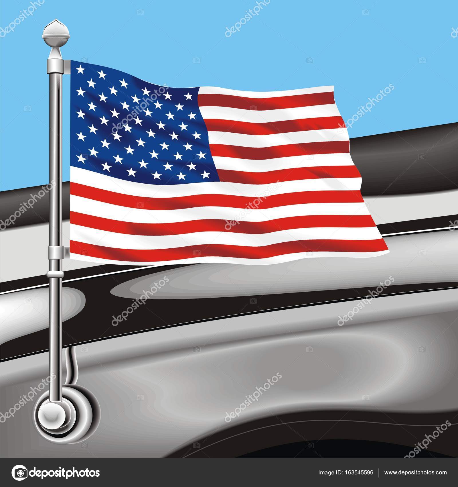 Vector clip art flag USA Stock Vector Image by ©kassim1964 #163545596