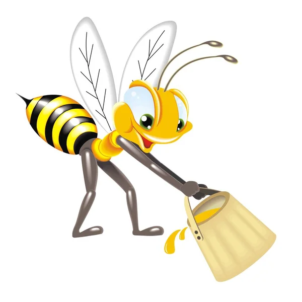 Cartoon bee cleaning house Stock Photos, Royalty Free Cartoon bee ...