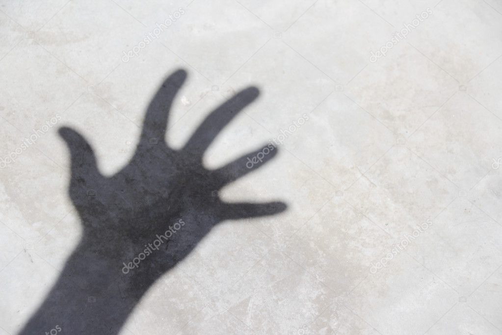 Human hand shadow — Stock Photo © bernardojbp #126445548