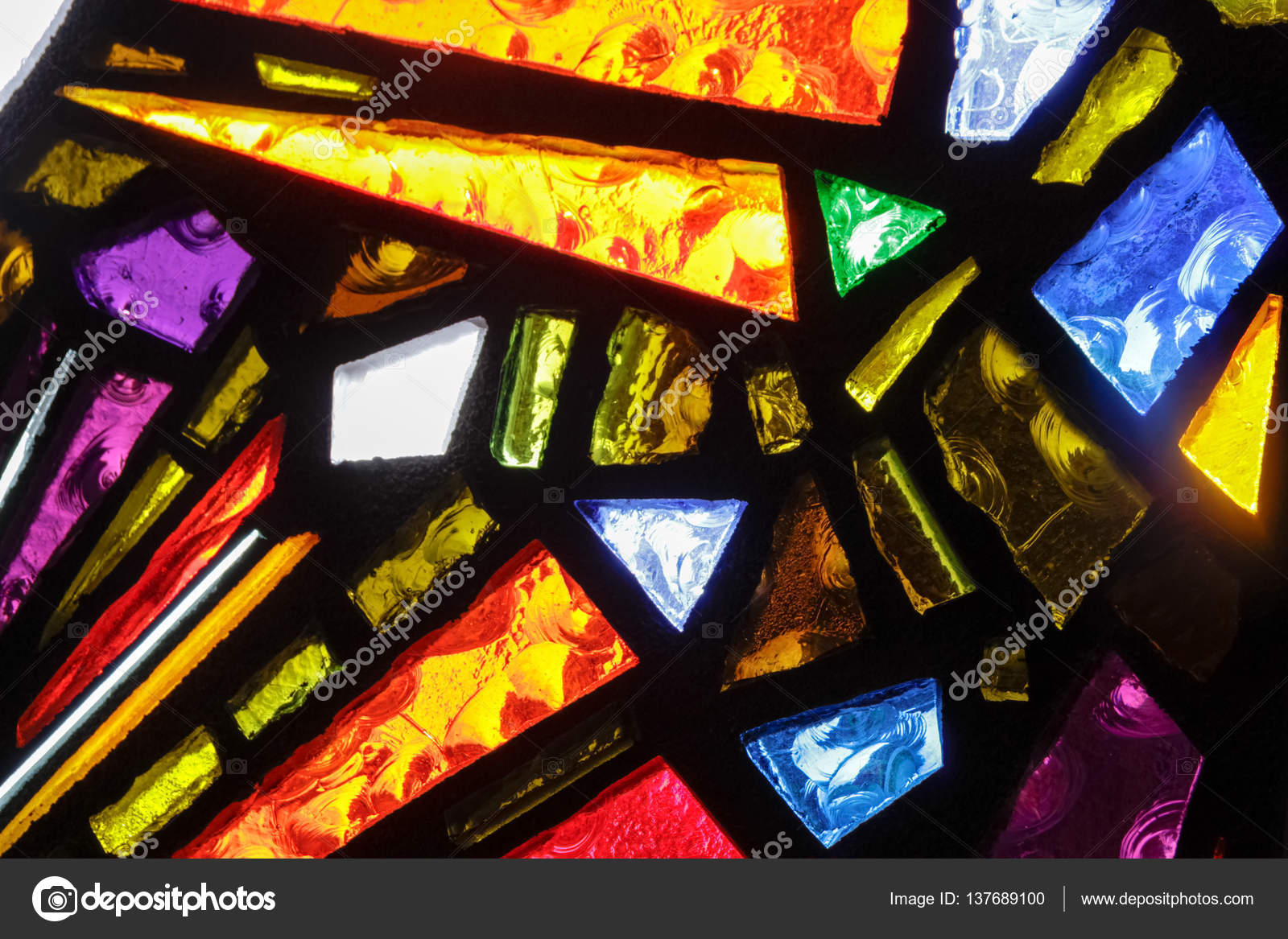 Stained glass colorful window texture Stock Photo by ©bernardojbp 137689100