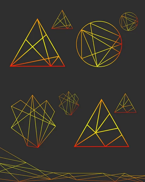 Drawing Some Geometric Polygonal Figures Isolated White Isolated White ...