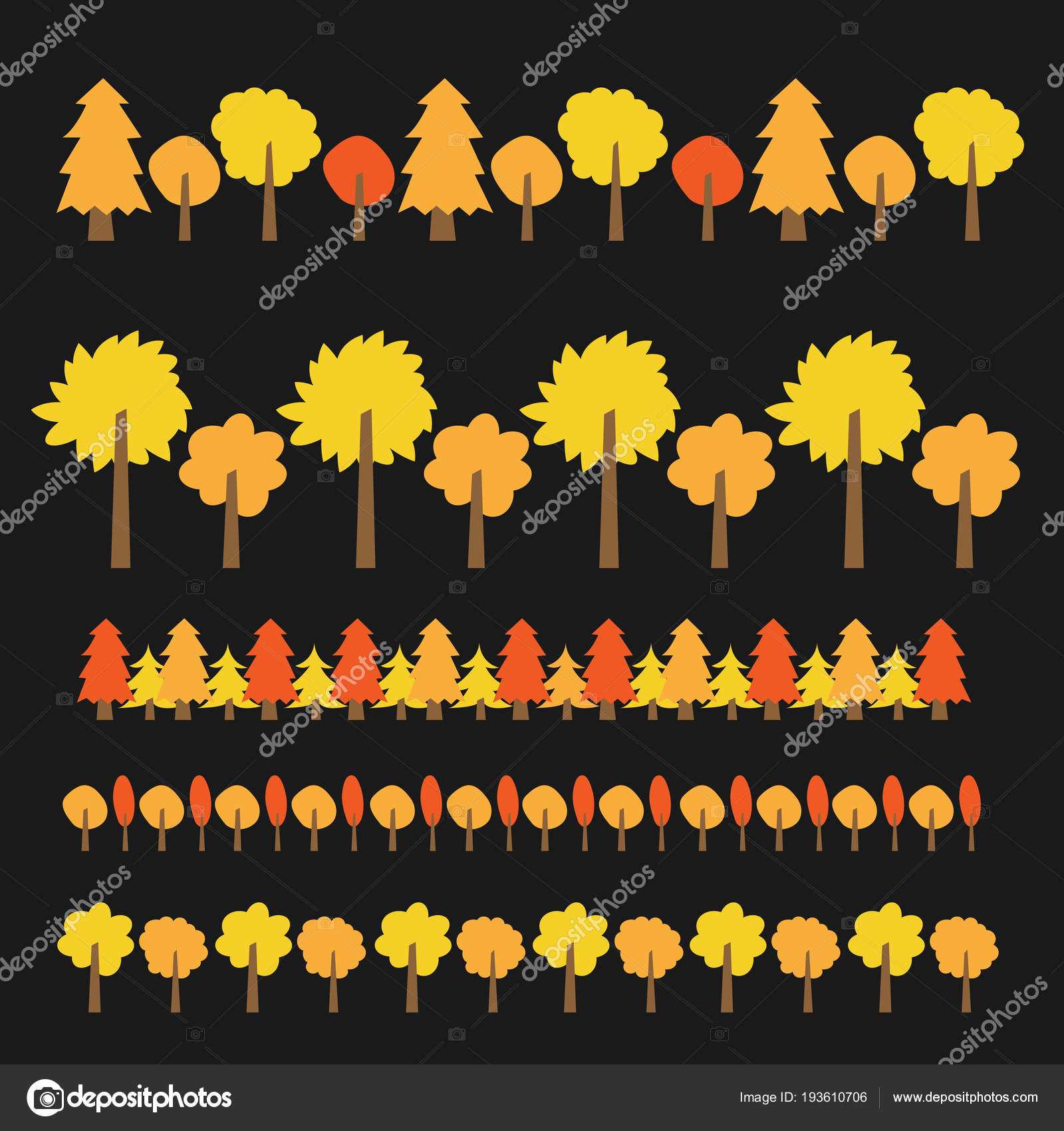 Small cute modern cartoon tree Stock Vector by ©esbeauda 193610706