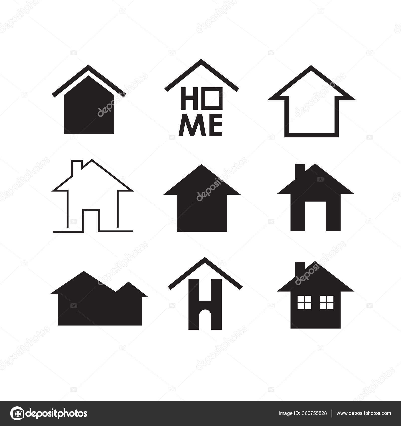 Simple modern house icon Stock Vector Image by ©esbeauda #360755828
