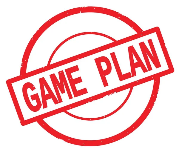 GAME PLAN text, on full blue rectangle stamp. — Stock Photo © outchill ...