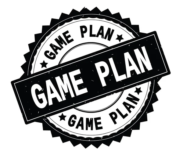 GAME PLAN text, on full blue rectangle stamp. — Stock Photo © outchill ...