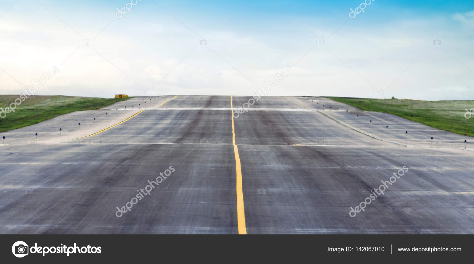 Airport runway sky is blue and the airfield — Stock Photo © aapsky ...