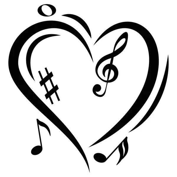 Music notes silhouettes | Music note silhouettes — Stock Photo © drgaga ...