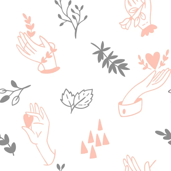 Seamless hands pattern. Stock Vector Image by ©Maria_Galybina #134588694