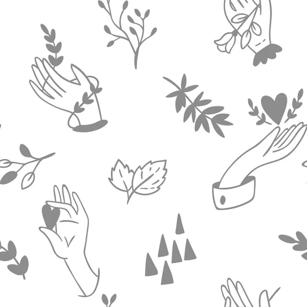 Seamless hands pattern. Stock Vector Image by ©Maria_Galybina #134588694