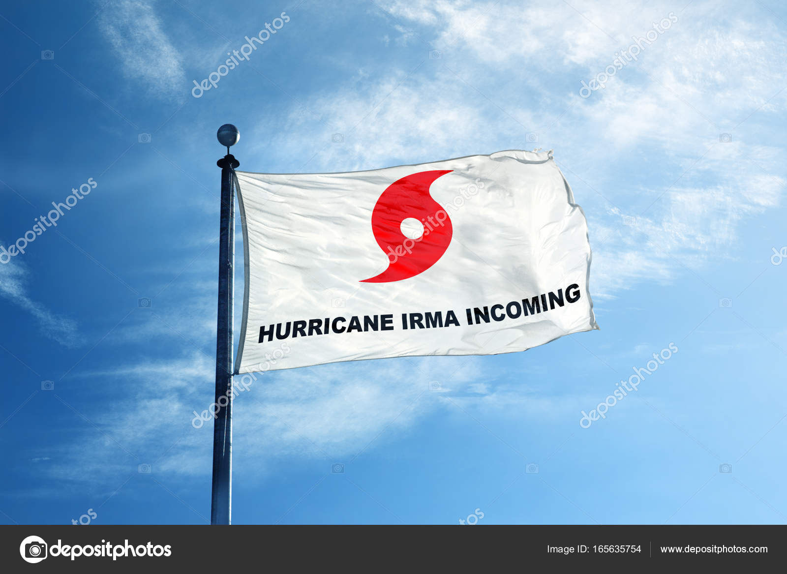 Hurricane Flag Symbol