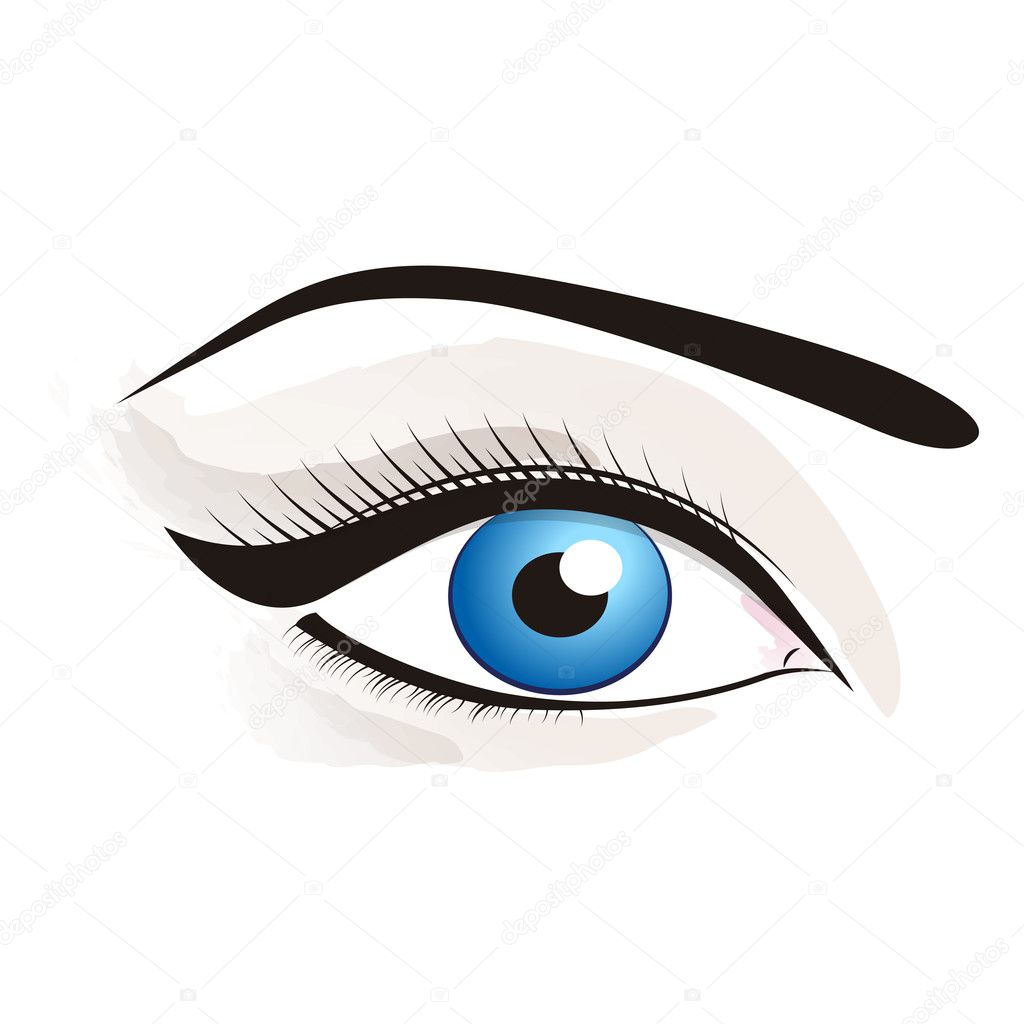 Beautiful blue eye Stock Vector Image by ©byvivik89 #126389714