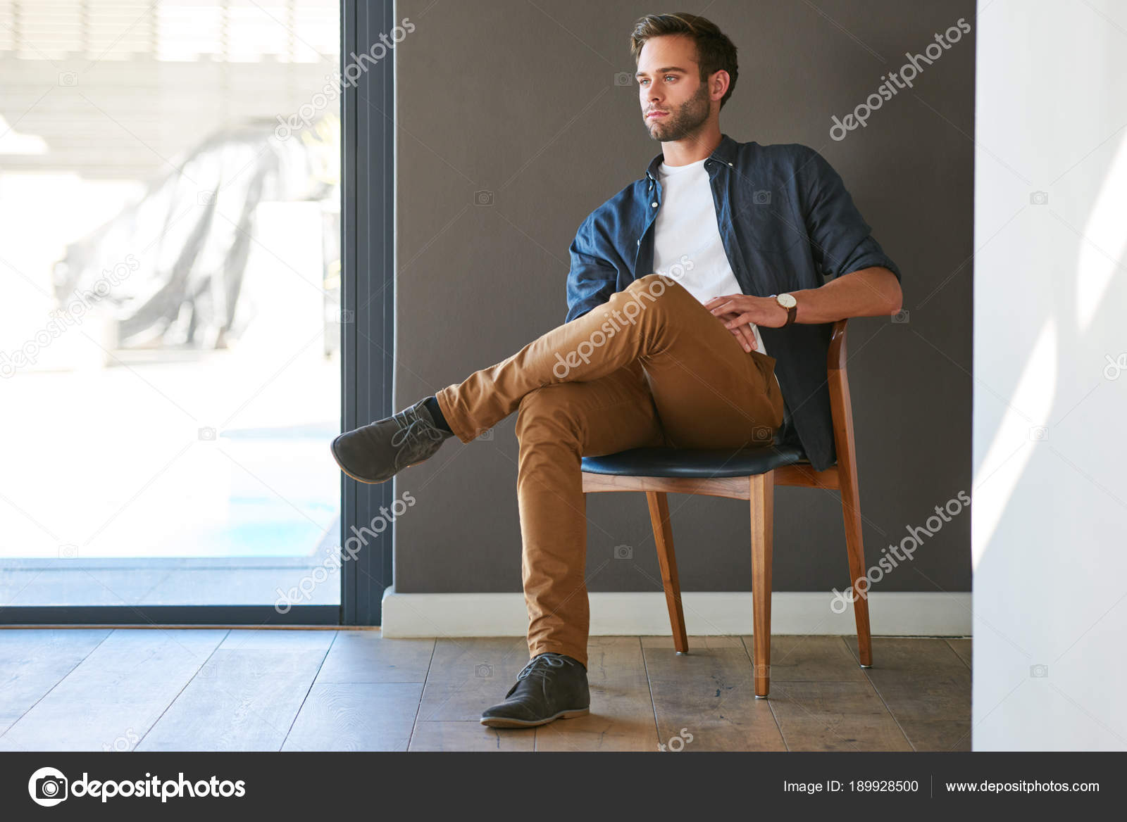 Seated Man From Behind