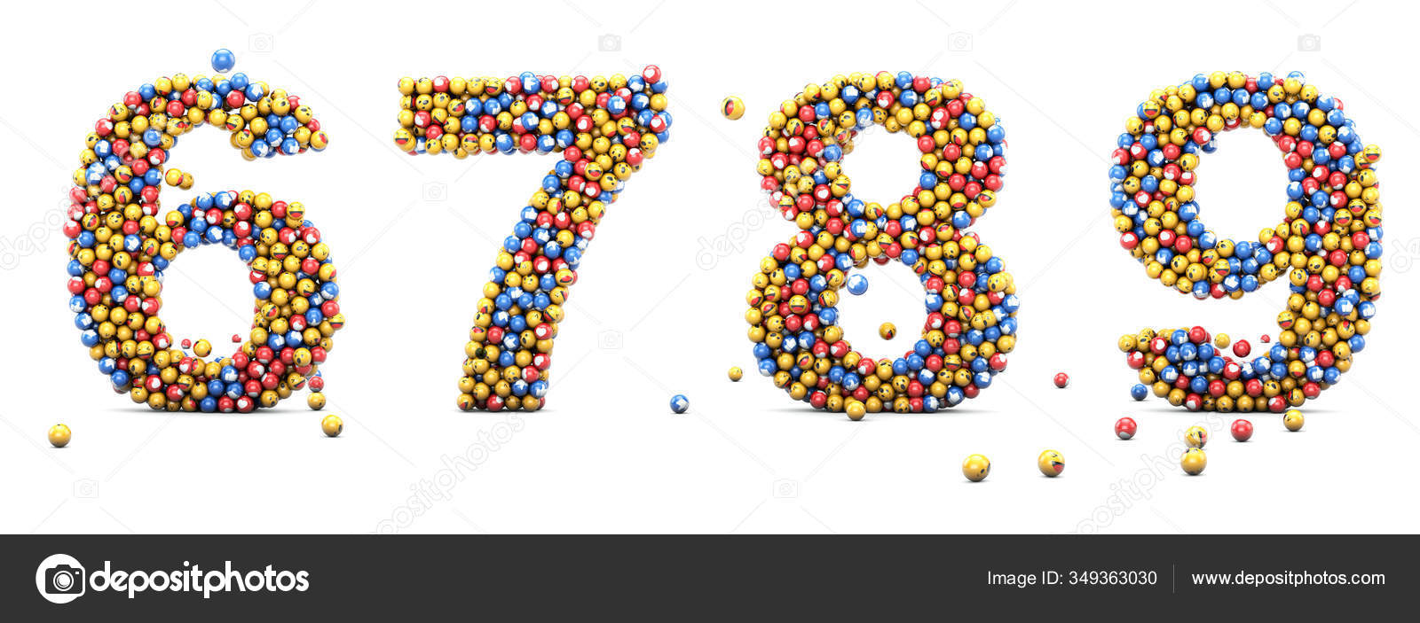 Emoji Reactions Numbers Numbers Emoticons Set Social Medias Social ...