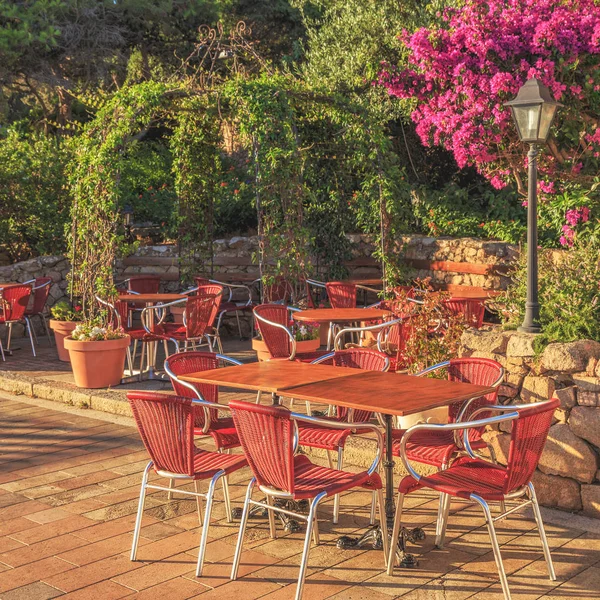 Summer cafe in port. - Stock Image - Everypixel