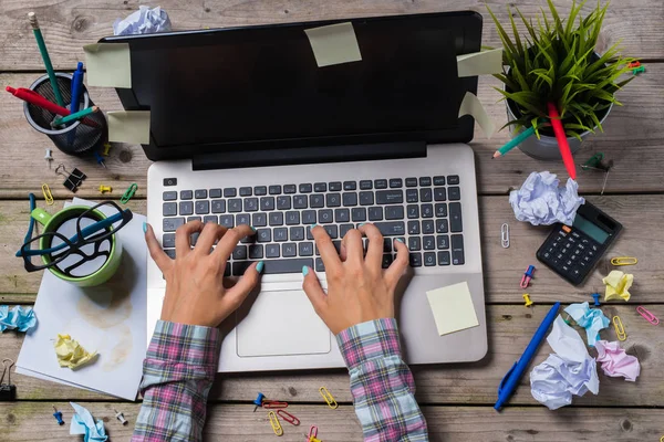 Messy office desk — Stock Photo © leszekczerwonka #147082157