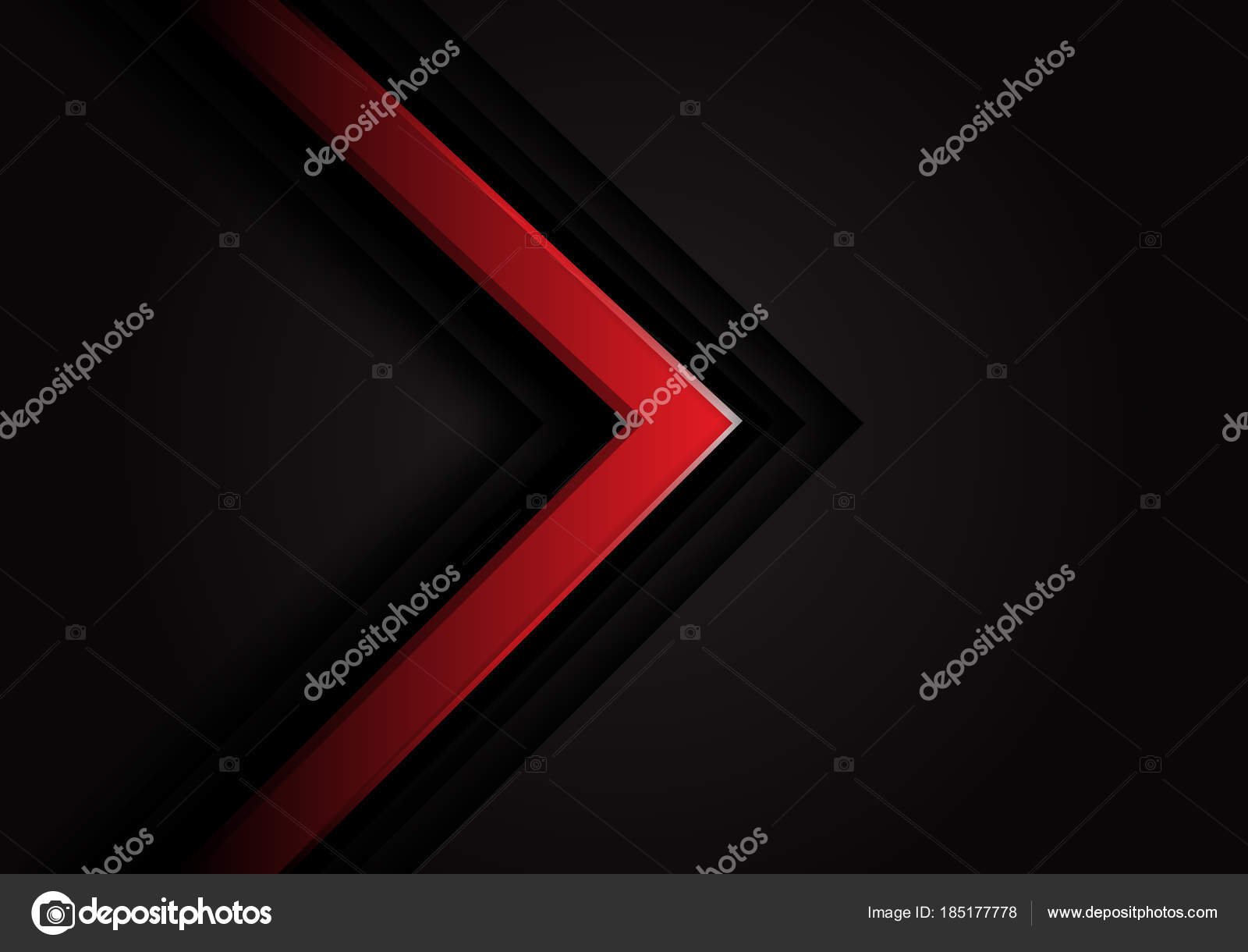 Abstract Red Arrow Black Design Modern Futuristic Vector Background ...