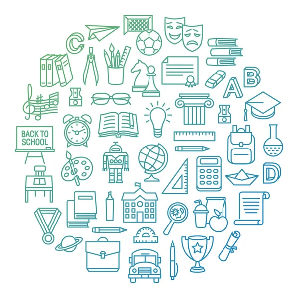 School bus circle icon Vector Art Stock Images | Depositphotos