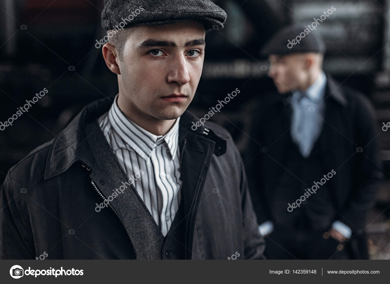 Brutal gangsters posing — Stock Photo © Sonyachny #142359148
