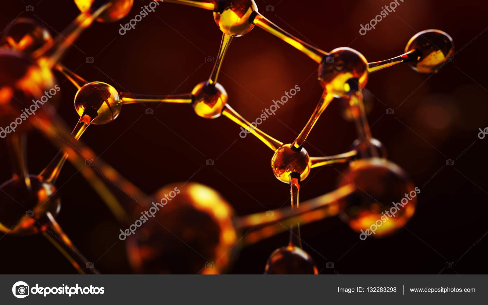 3d illustration of molecule model — Stock Photo © egorovartem #132283298