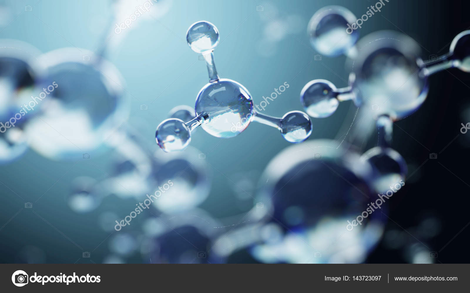 Science background with molecules and atoms — Stock Photo © egorovartem ...