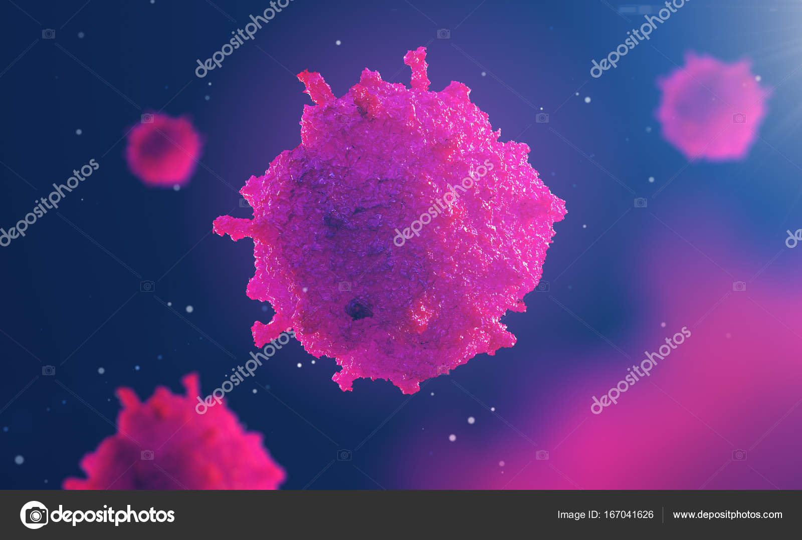3d illustration of cell under microscope — Stock Photo © egorovartem ...