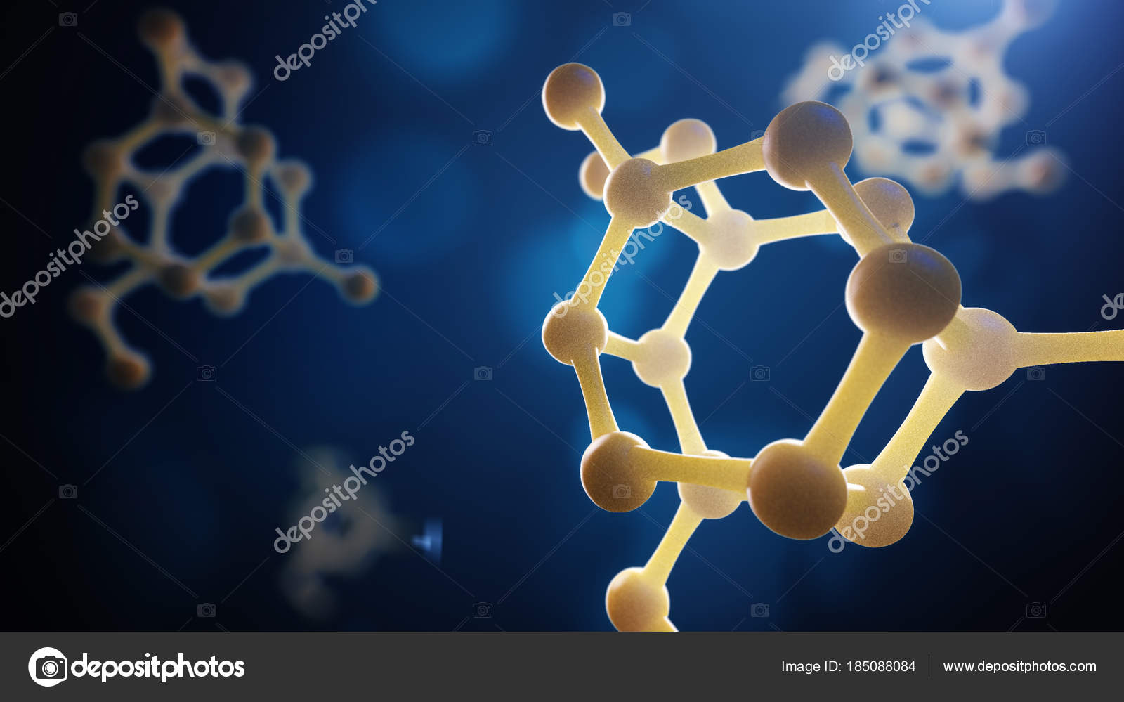 Science or medical background with molecules and atoms. Stock Photo by ...