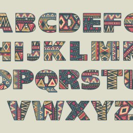 Letras mexicanas Imágenes Vectoriales, Gráfico Vectorial de Letras ...