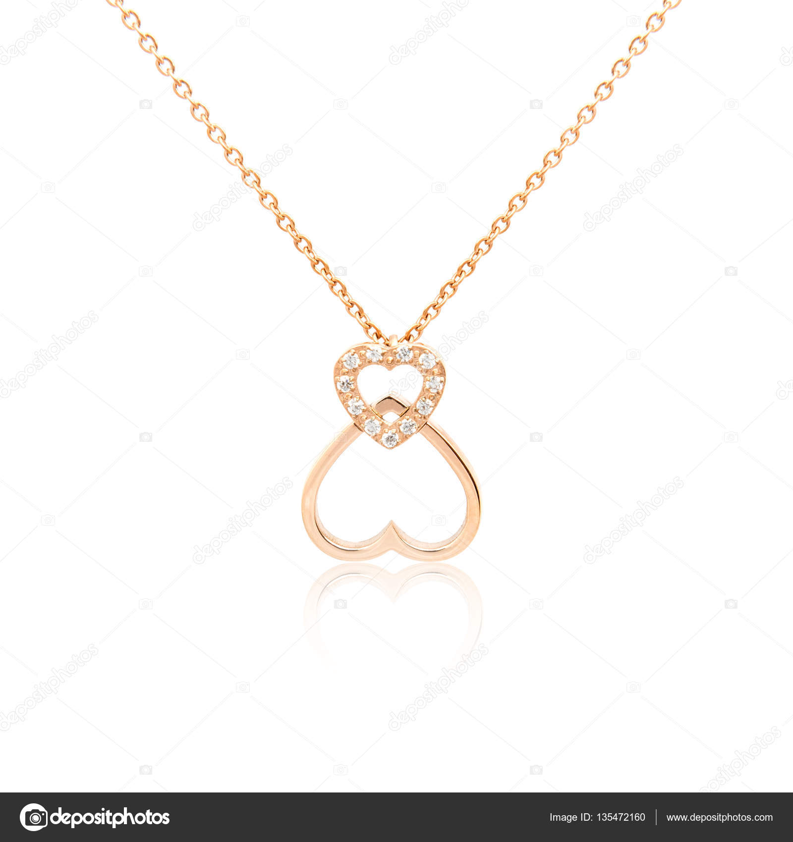 Golden pendant isolated on white Stock Photo by ©Art_of_Life 135472160