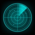Futuristic Radar Screen Searching Target Stock Vector Image by ...