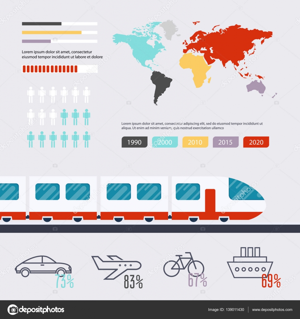 Transportation infographic. Flat design Stock Vector Image by ©Gapchuk ...