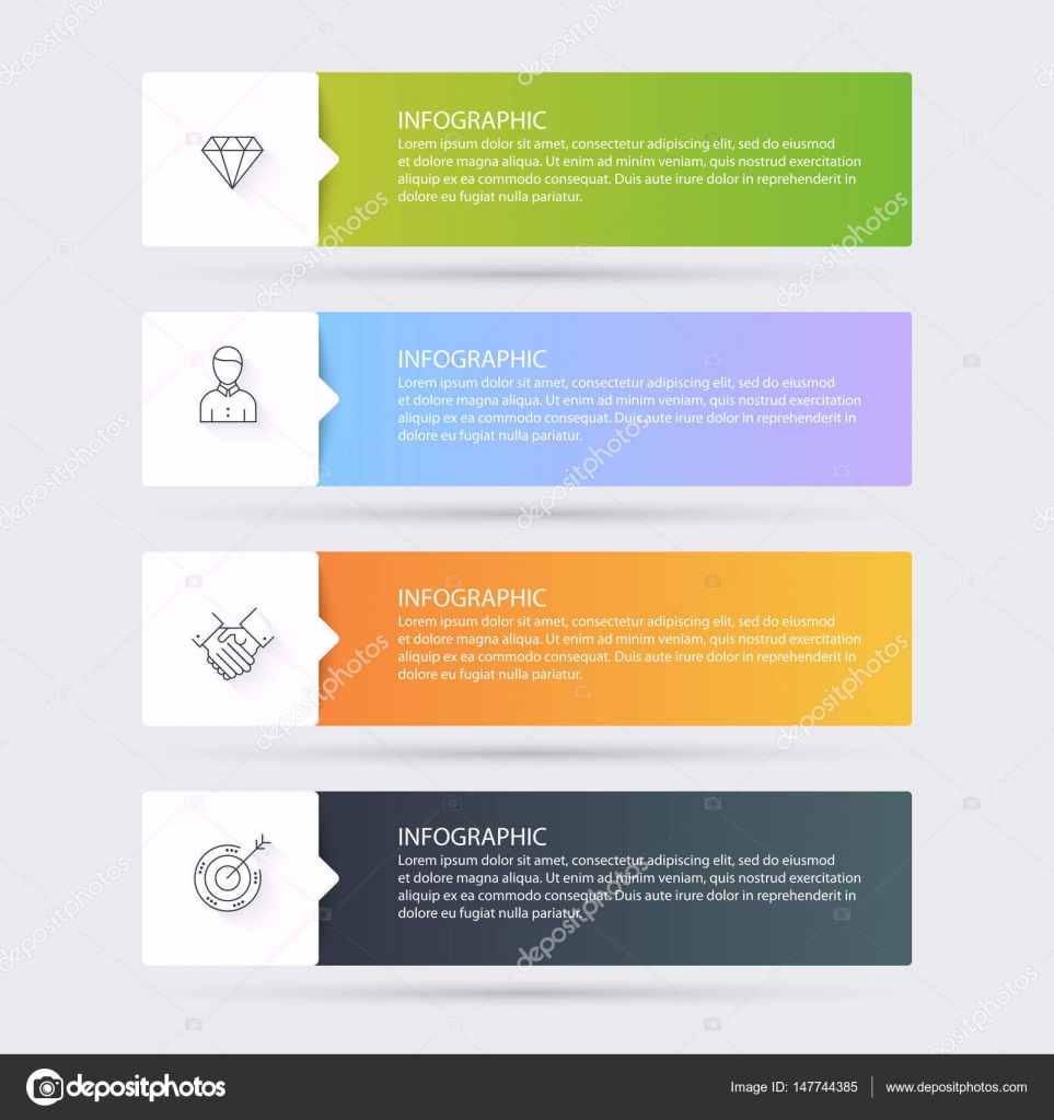 Colorful trendy infographics Stock Vector by ©Gapchuk_Olesia 147744385