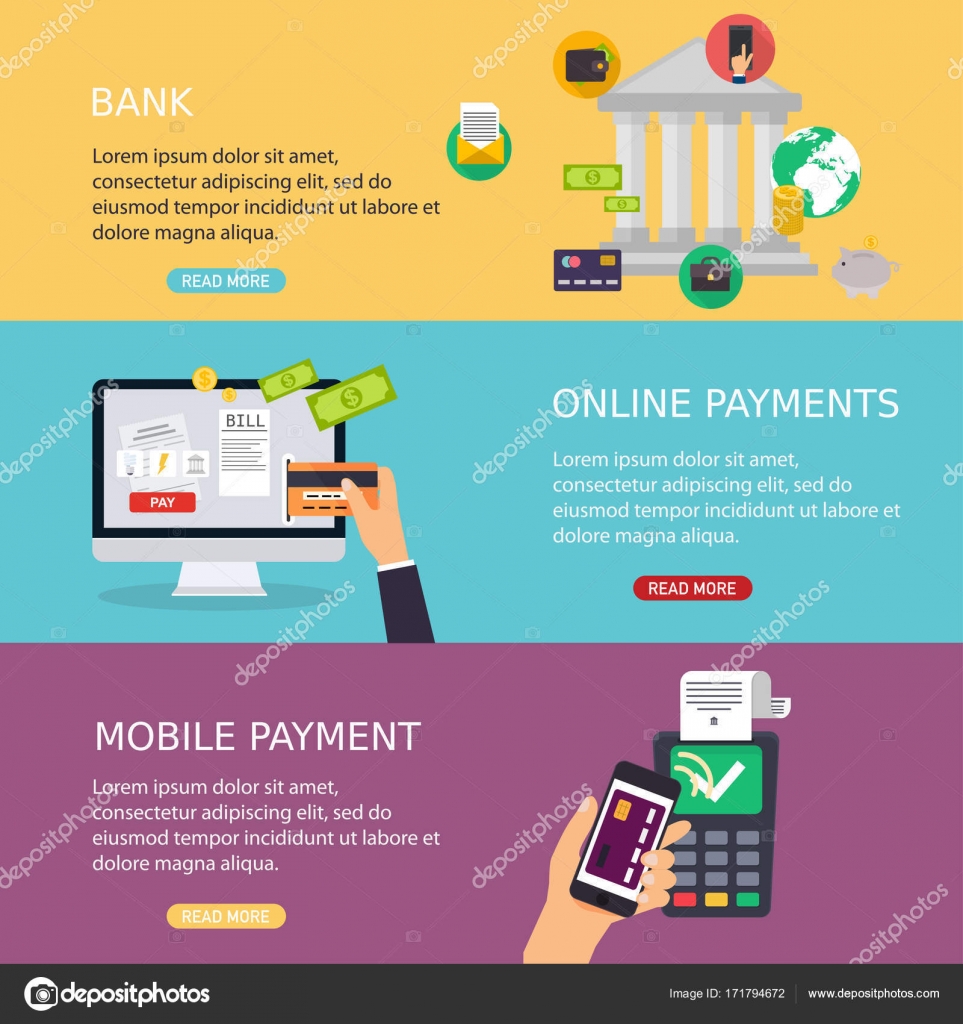 Concepts of online payment methods Stock Vector by ©Gapchuk_Olesia ...