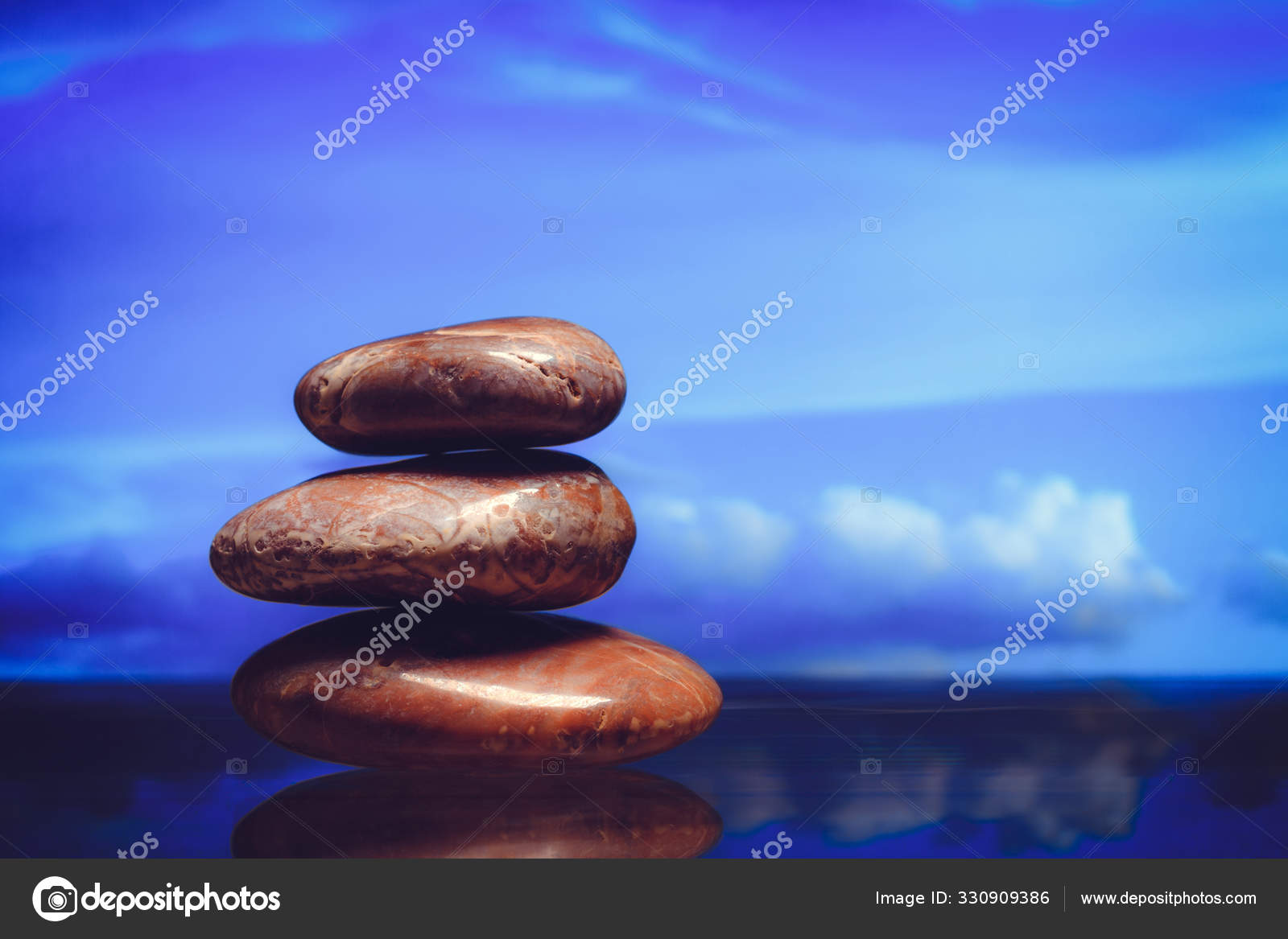 Spa stones on a background of the sky — Free Stock Photo © tka4ko ...