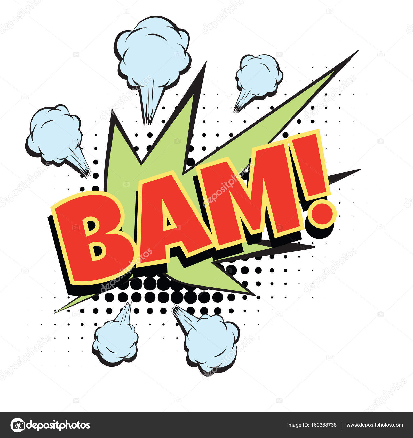 Bam comic word Stock Vector Image by ©studiostoks #160388738