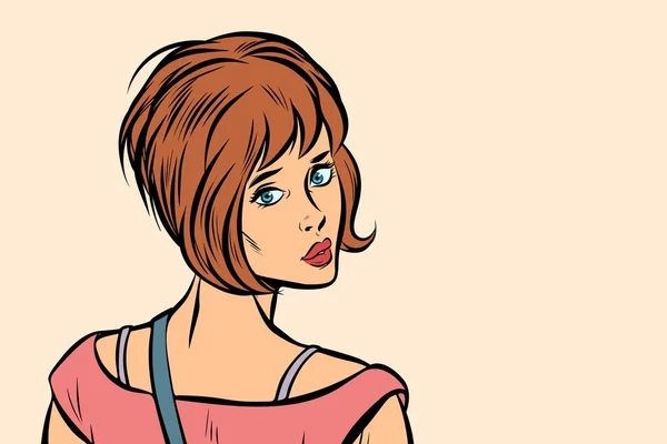 Looking Over Shoulder Back Girl Drawing