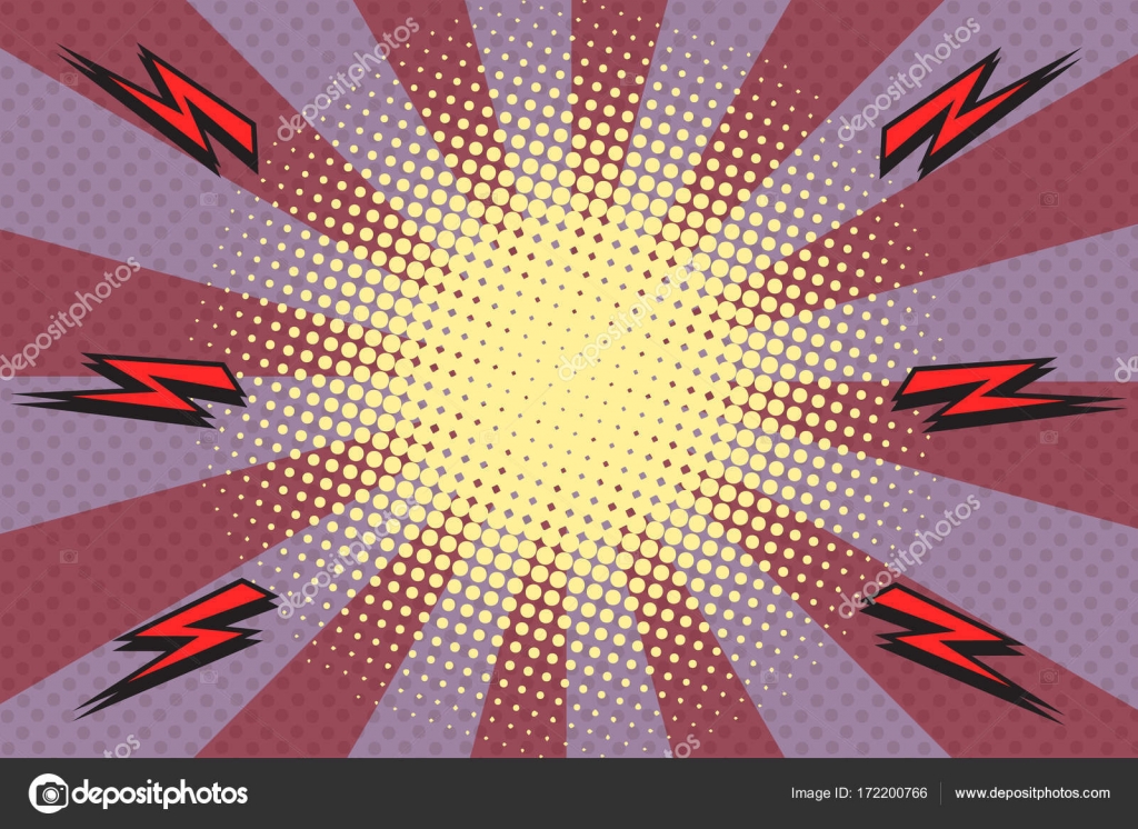 Pop art rays lightning background Stock Vector Image by ©studiostoks ...