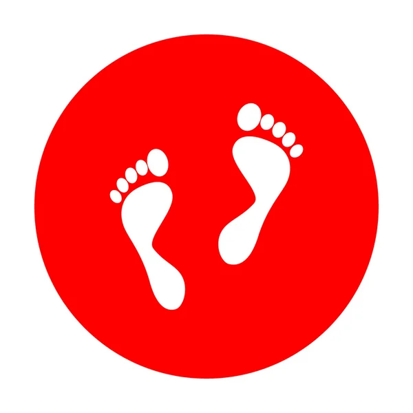 Red Baby Footprints Clipart