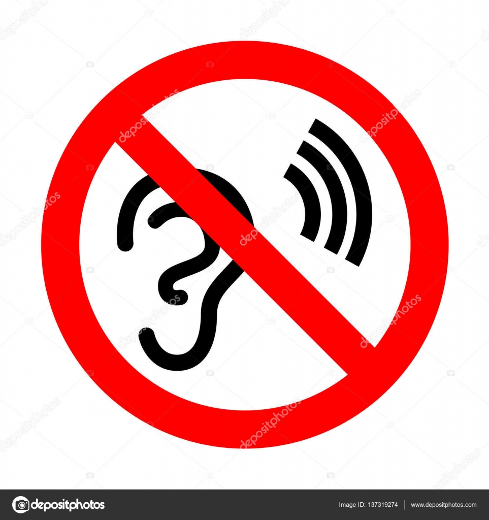 No Human ear sign. Stock Vector by ©Asmati1702@gmail.com 137319274
