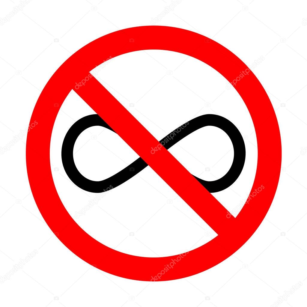 No hay ilustración de símbolo ilimitado. 2022
