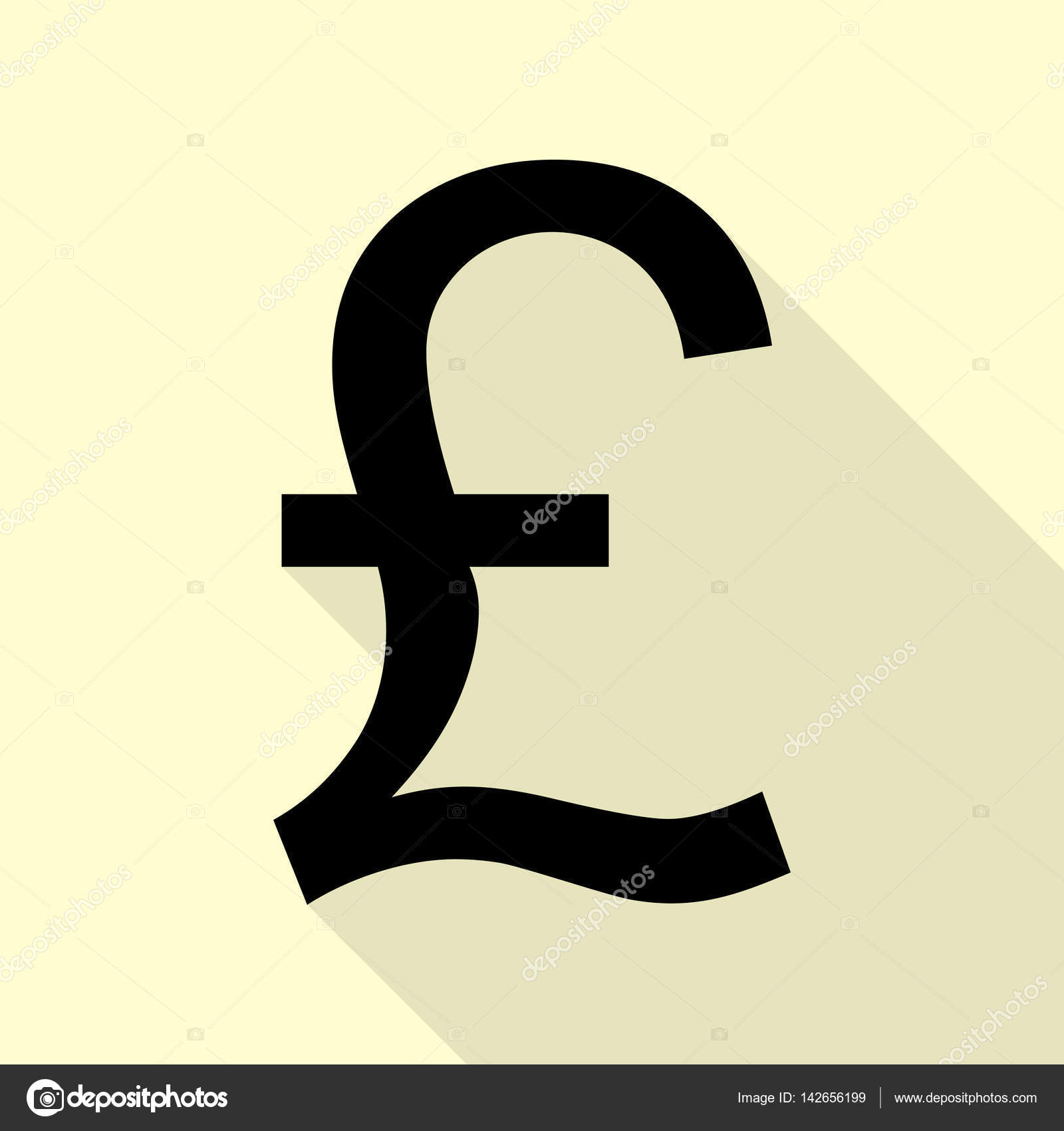 Turkish lira sign. Black icon with flat style shadow path on cream ...