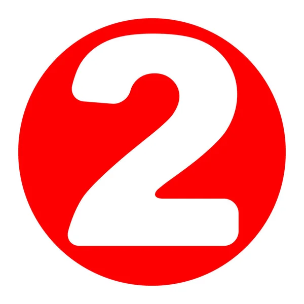 Número 2 elementos de plantilla de diseño de signo. Vector. Icono ...