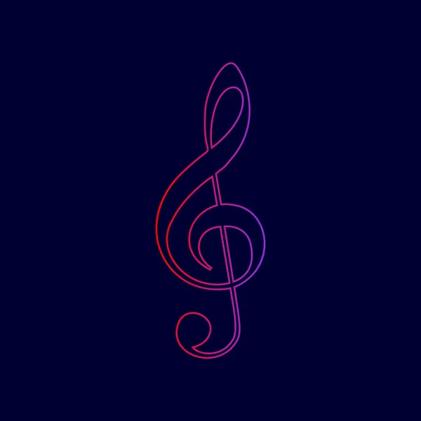 Colorful Clef Sign Illustration Stock Vector Image by ©cidepix #130177492