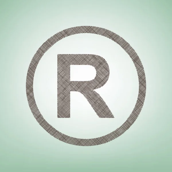 Red Registered Trademark Symbol